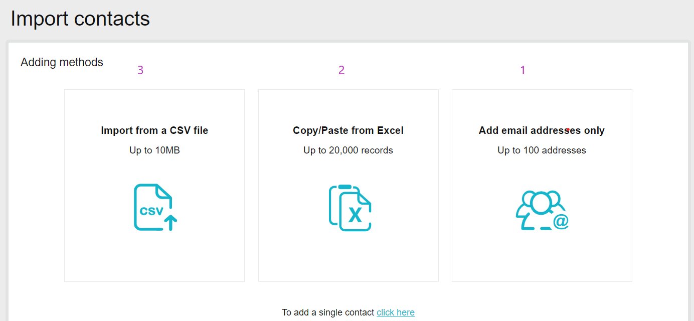 Import Contacts to a group - inwise