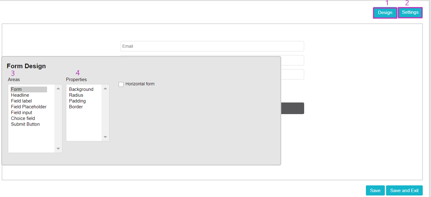 Create and Edit Forms - inwise