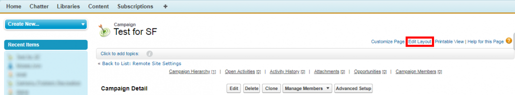 Settings - adding inwise modules - campaign control - inwise