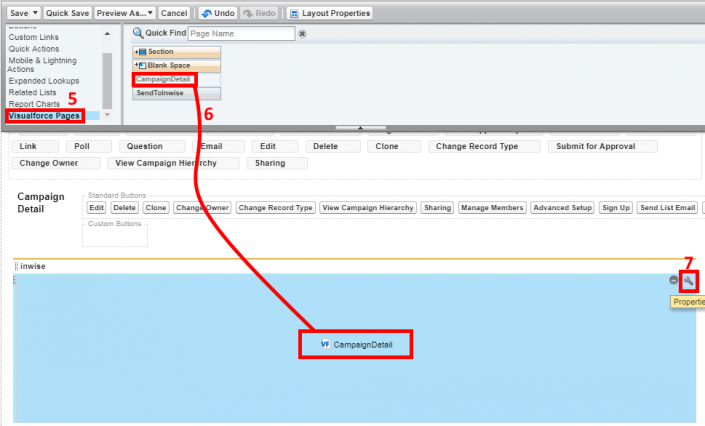 Settings - adding inwise modules - campaign control - inwise