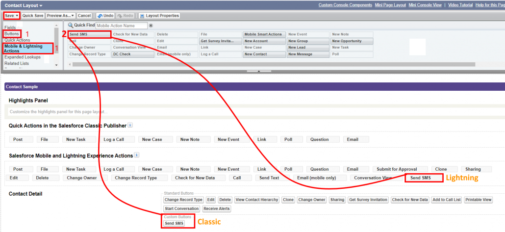 Settings - adding inwise modules - fast SMS - inwise