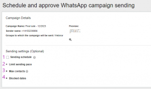 Create a WhatsApp Campaign - inwise