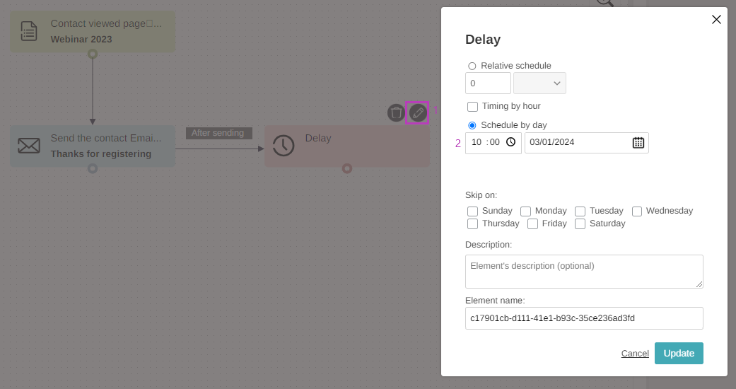 Customer journey - Webinar - inwise